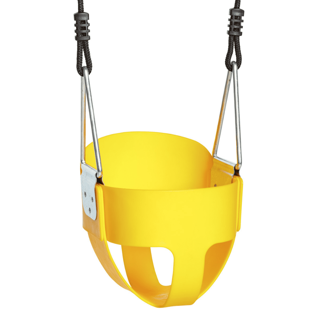 Blue Rabbit Play Outdoor Toddler/Baby Full-Bucket Swing with Rope/Chain ...