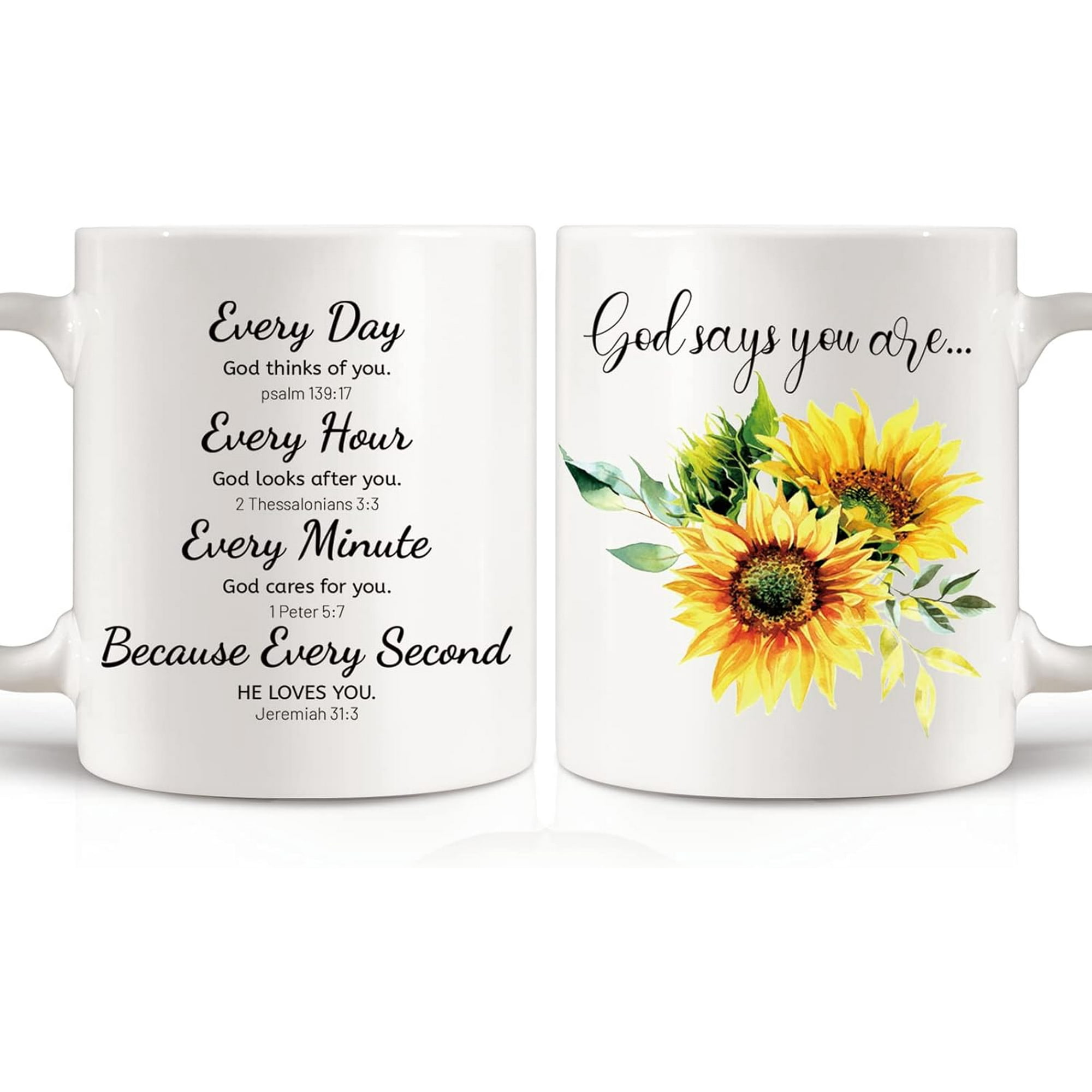 Click here for Unbranded Bible Verse Mug For Women & Men Sunflowe... prices