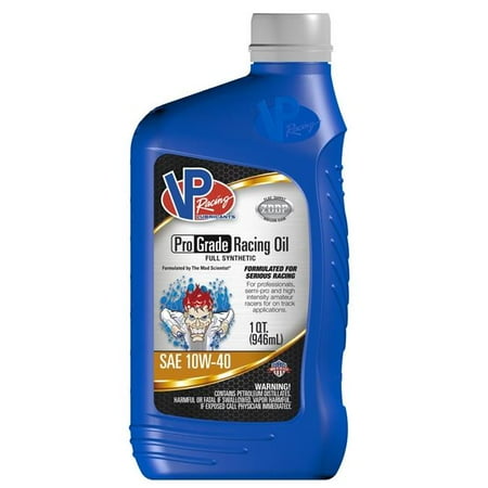 VP Racing Fuels VPR2747 10W40 Pro Grade Full Synthetic Race Oil, 1 qt ...