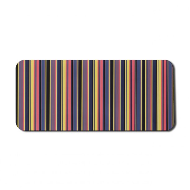 Modern Computer Mouse Pad, Colorful Geometric Stripes Lines Vintage ...