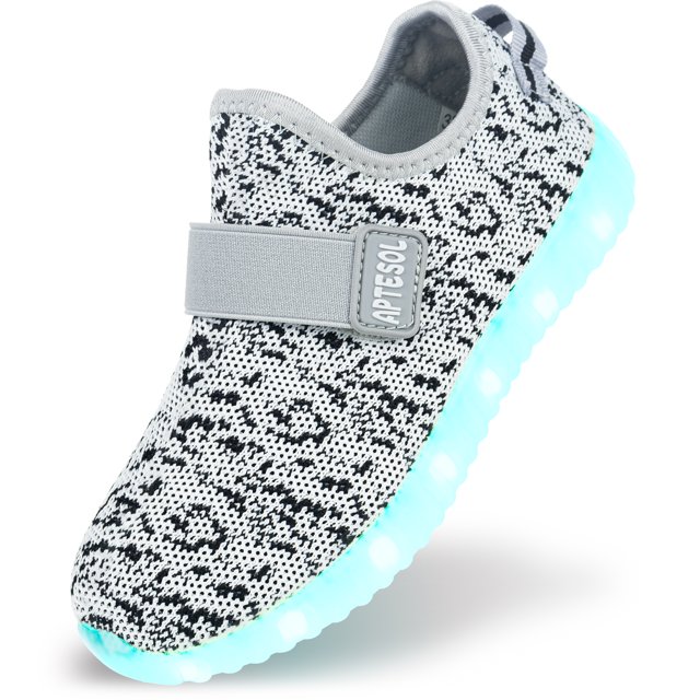 APTESOL Kids LED Light Up Shoes Unisex Girls Boys Breathable Flashing ...