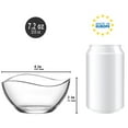 Glass Serving Bowls Set of 6, Small Round Bowls for Kitchen, 7.2 oz ...
