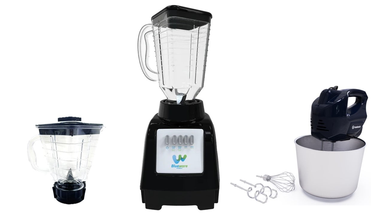 COMBO / PACK LICUADORA BLUEWARE 550W + VASO PROCESADOR 750 ML ...