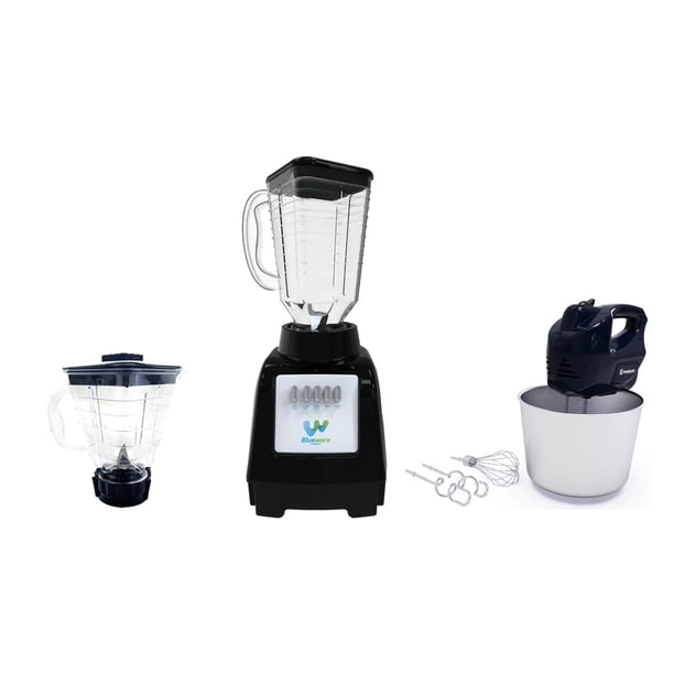Combo Licuadora BARTECH 550W + Vaso Procesador 750 ML + Batidora 200W ...