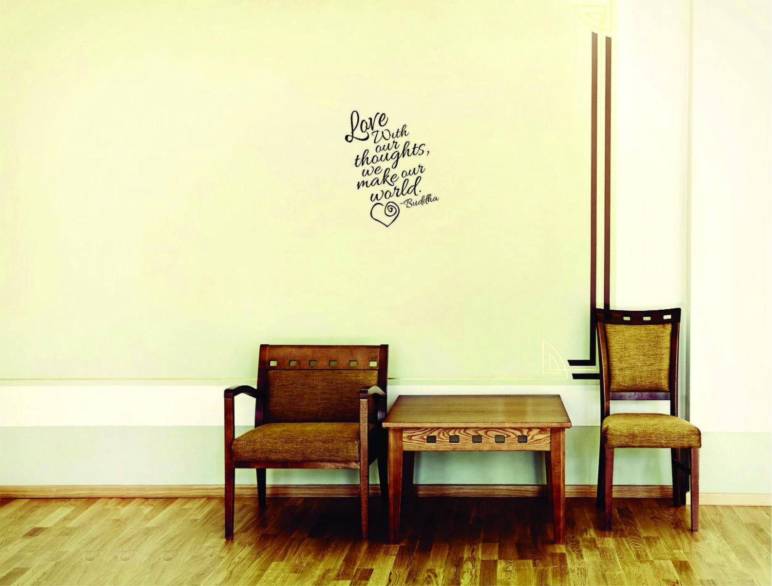 Decal Wall Sticker - Love With Our Thoughts, We Make Our World. -Buddha ...
