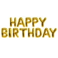 Way To Celebrate Gold Foil Happy Birthday Balloon Yard Stake Set, 13 ...