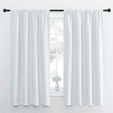 NICETOWN Solid Color Blackout Curtains Rod Pocket Window Drapes for ...