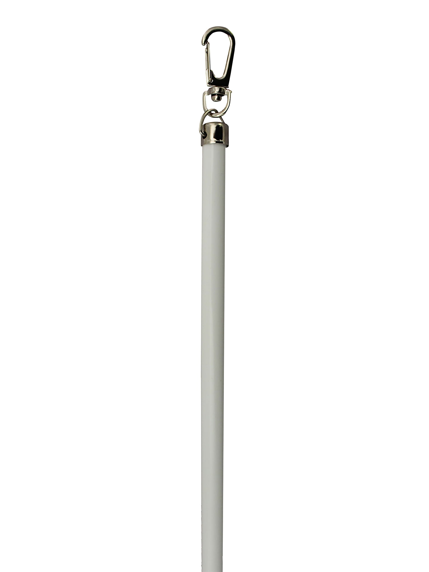 48 Inch White Aluminum Drapery Baton-Curtain Wands-with Stainless Steel ...