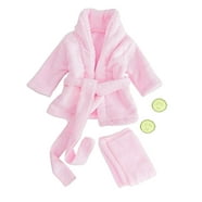 Spasilk Baby Hooded Terry Robe with Booties, Blue Plane Bath Set for ...