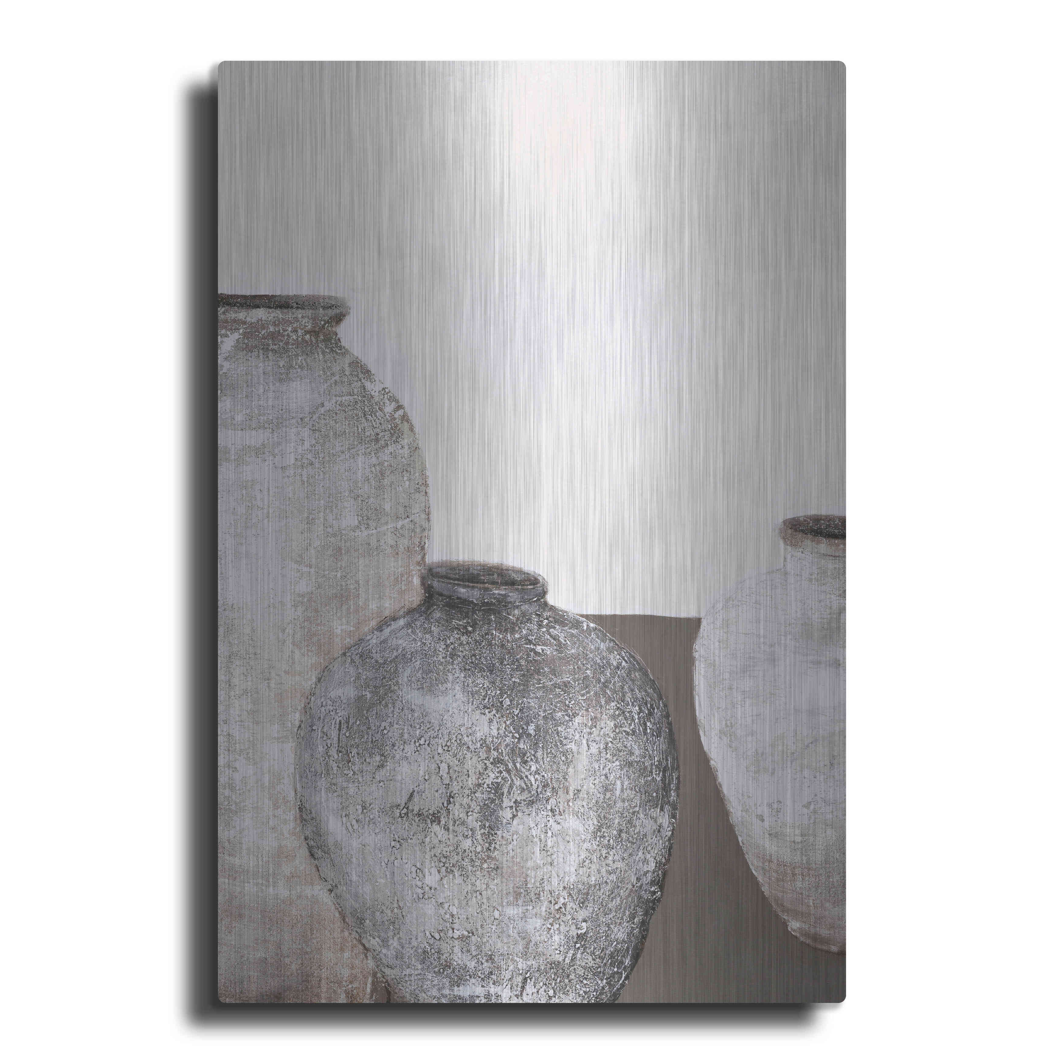 Luxe Metal Art 'Ceramics 1' by Design Fabrikken, Metal Wall Art, 16"x24 ...