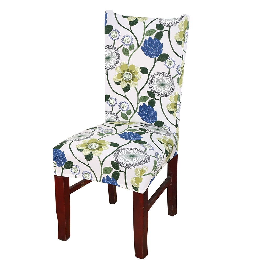 MeAddHome Floral Print Dining Chair Covers Home Dining Room Wedding ...