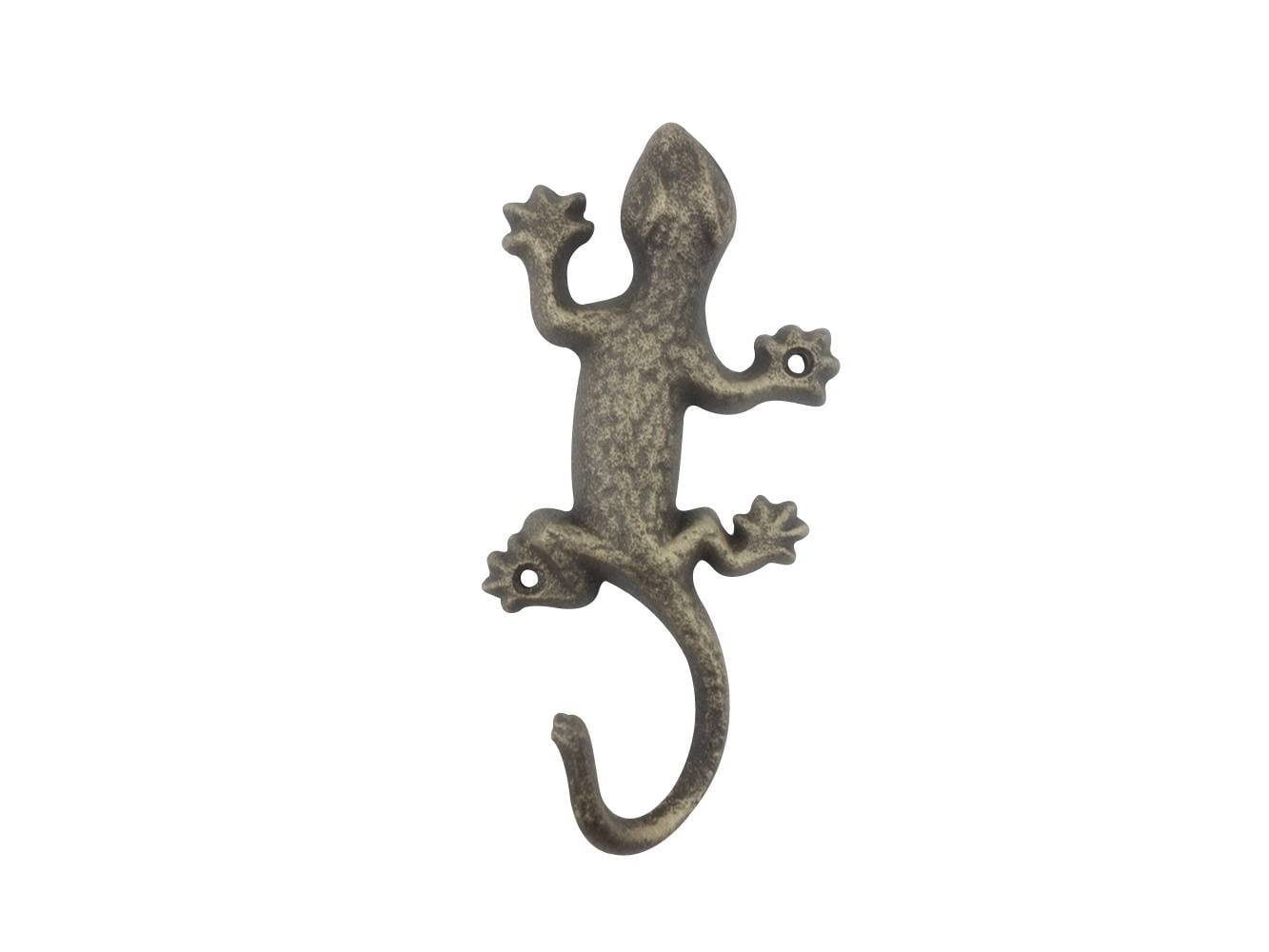 Rustic Gold Cast Iron Lizard Hook 6" - Walmart.com