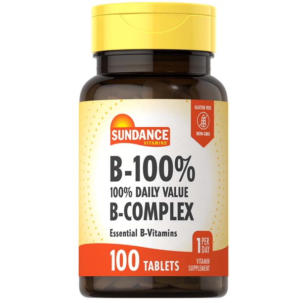 Sundance Vitamins B-Complex Tablets, 100 Count - Walmart.com