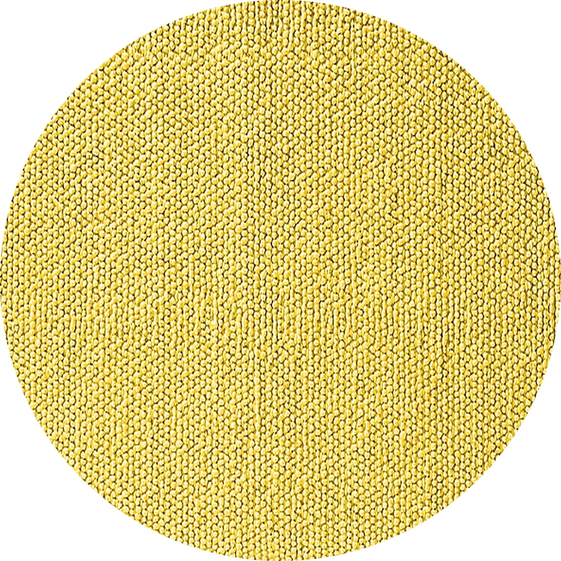 Ahgly Company Indoor Round Solid Yellow Modern Area Rugs, 6' Round ...