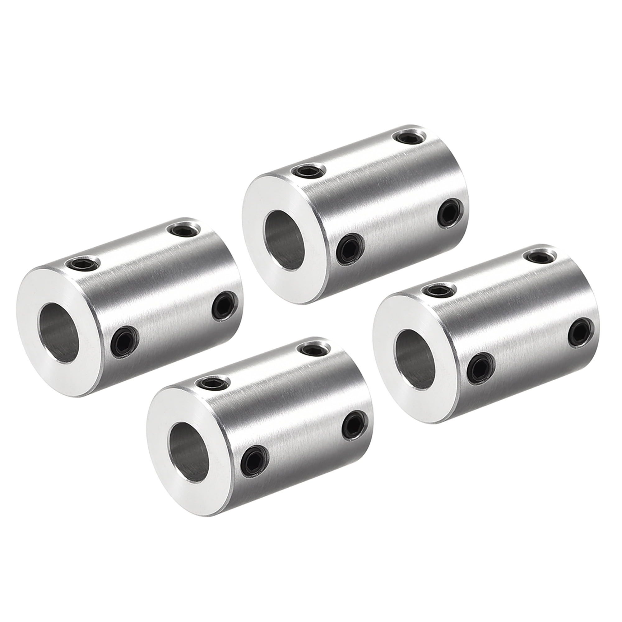 8mm to 8mm Bore Rigid Coupling 25mm Length 18mm Diameter Aluminum Alloy ...