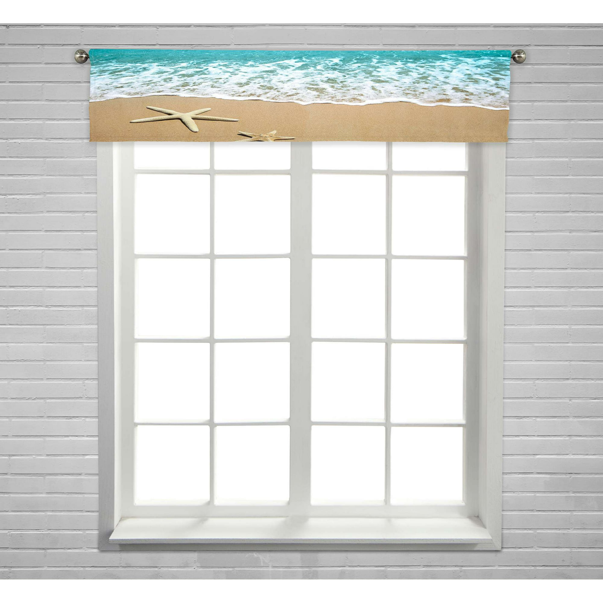 Click here for Erehome Starfish On A Beach Sand Window Curtain Va... prices