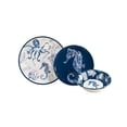 Sea Life Melamine 12-Piece Dinnerware Set, Service for 4 with Ocean ...