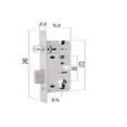 Waterproof Door Smart Lock Fingerprint Digital Code Anti-Lock Aluminum ...