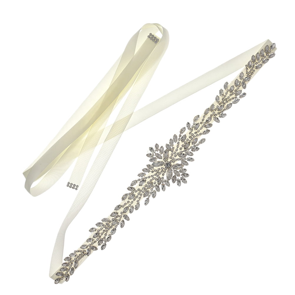 Etereauty Belt Belt Wedding Sash Rhinestone Bridal Dress Crystal Bride ...