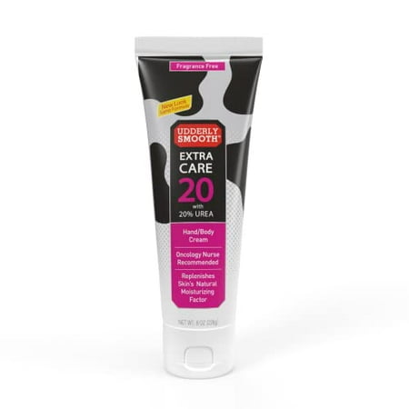 Udderly Smooth Extra Care Hand/Body Cream with 20% Urea, unscented ...