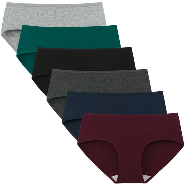 INNERSY Women's Underwear Cotton Stretch Hipster Ladies Breathable ...