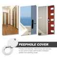 Masteelf Peephole Cover 16mm Front Door Peep Hole Cover Plate For Inside Apartment Door
