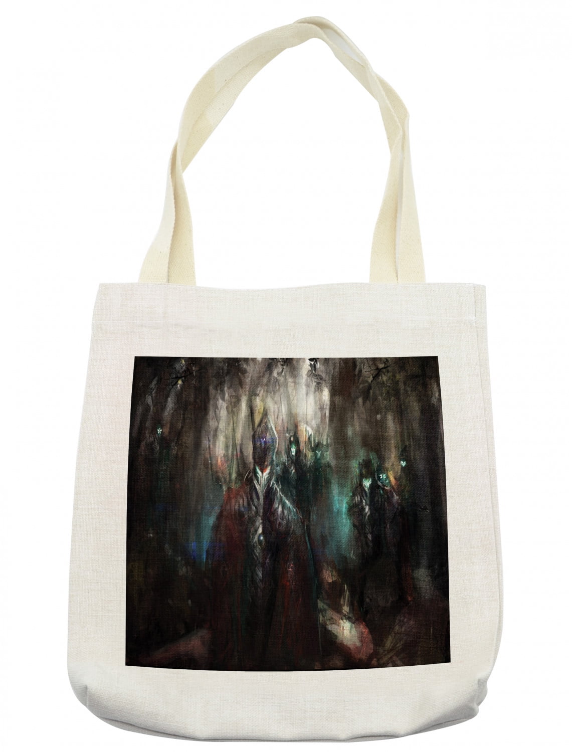 Fantasy World Tote Bag, Cybernetics Deep in Forest Futuristic ...