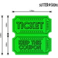 Sutter Signs Raffle Tickets Double Roll Fluorescent Green for Events ...