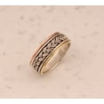 ELANZAA JEWELS- Silver Spinner Ring Handmade 925 Silver Band | Anxiety ...