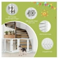 Freestanding Dog Gate, 144 Inch Extra Wide Pet Gate & Playpen, Foldable ...