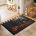 Area Rug 2x3ft, Halloween Scary House Pumpkin Ghost Washable Rugs for ...