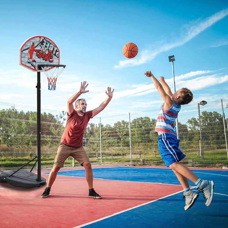 Kids Playing Street Basketball