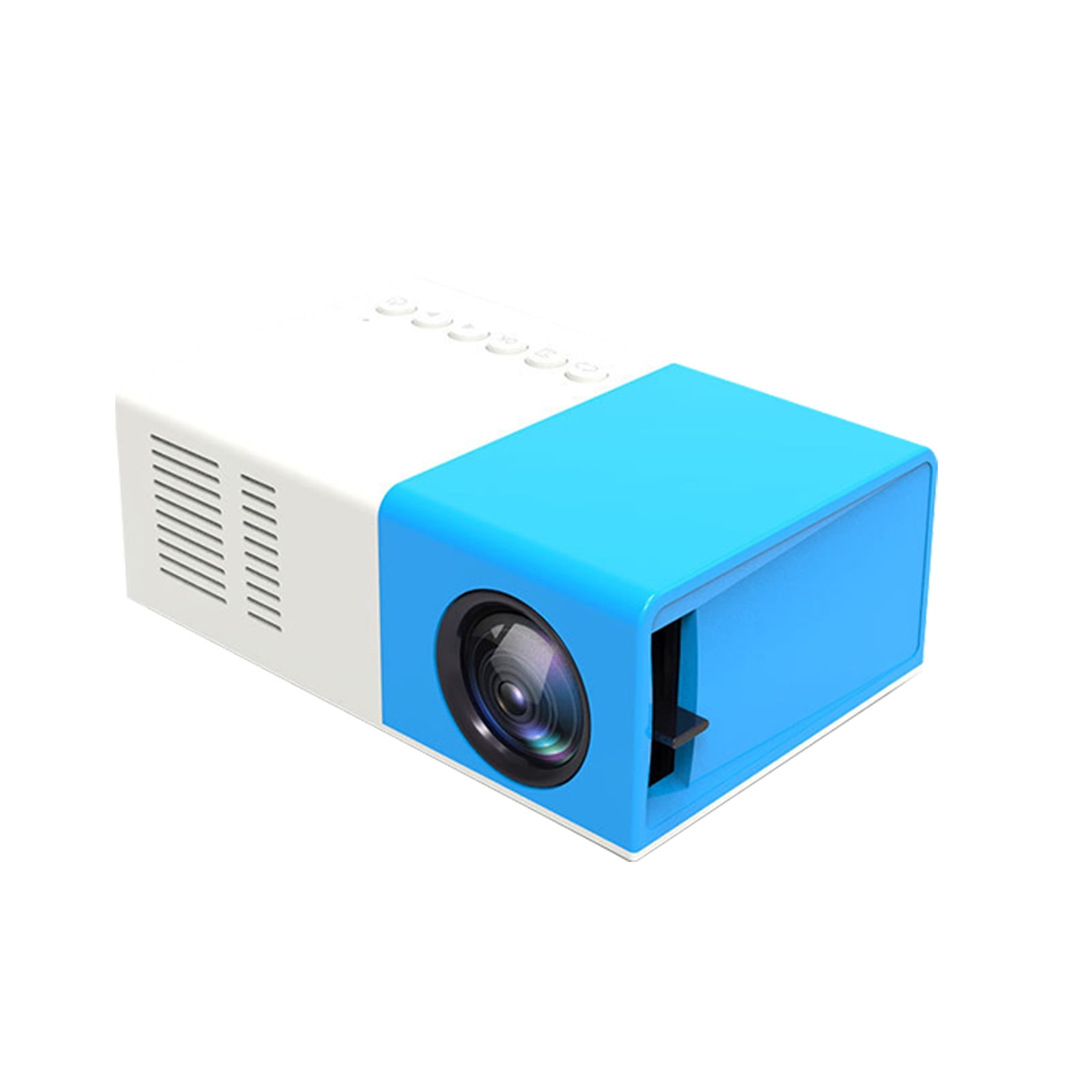 Jikolililili Mini Projector HD 1080P LED Portable Projector Support ...