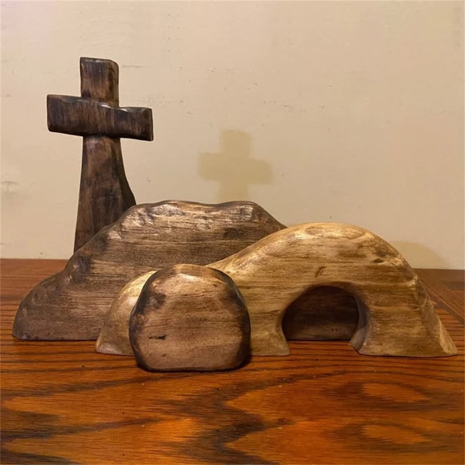 Easter Resurrection Scene Set, The Empty Tomb Easter Scene and Cross ...