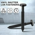 18 Pcs 3 Inch Vinyl Shutter Fastener Window Panel Peg Lok Pin Pegs ...