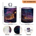 4PCS Clear Storage Jars Cotton Swabs Cans Translucent Plasticental ...