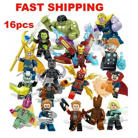 Godzilla Avengers Mini Figures Models Ninja Sensor Wu Building Blocks ...