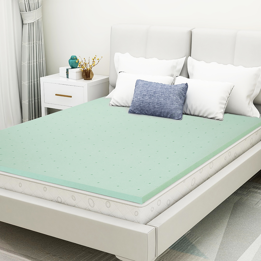 Mattress Topper 1 5 Inch Queen Size Green Tea Memory Foam Mattress