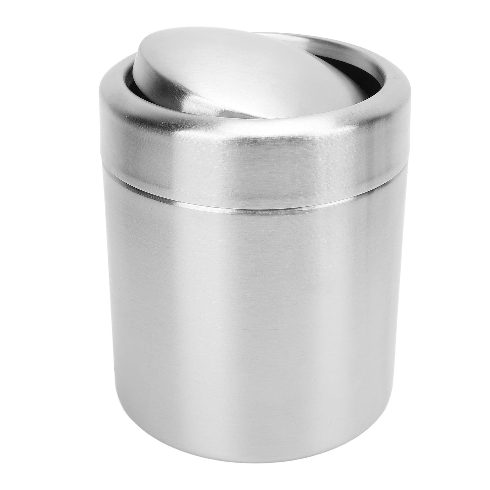 Bote De Basura De Escritorio, Mini Bote De Basura Liso De Acero ...