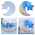 ANXPTIME Handmade Resin Art Silicone Mold Moon Star Design Flexible ...