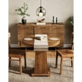 Tribesigns Solid Wood Round Dining Table, 31.5" Small Kitchen Table for ...