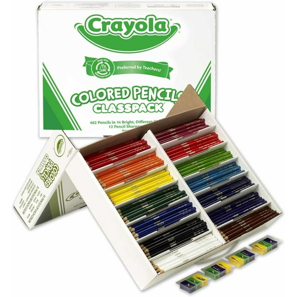 Crayola Colored Pencil Classpack (462Ct), Bulk Colored Pencils, 14 ...