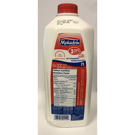 Mehadrin Homogenized 3,25% 2LT Milk | Walmart Canada
