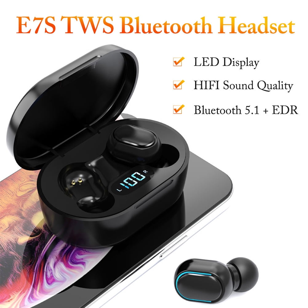 E7S TWS 5.0 Earphone In-ear Headphone Mini Wireless Bluetooth Headset ...