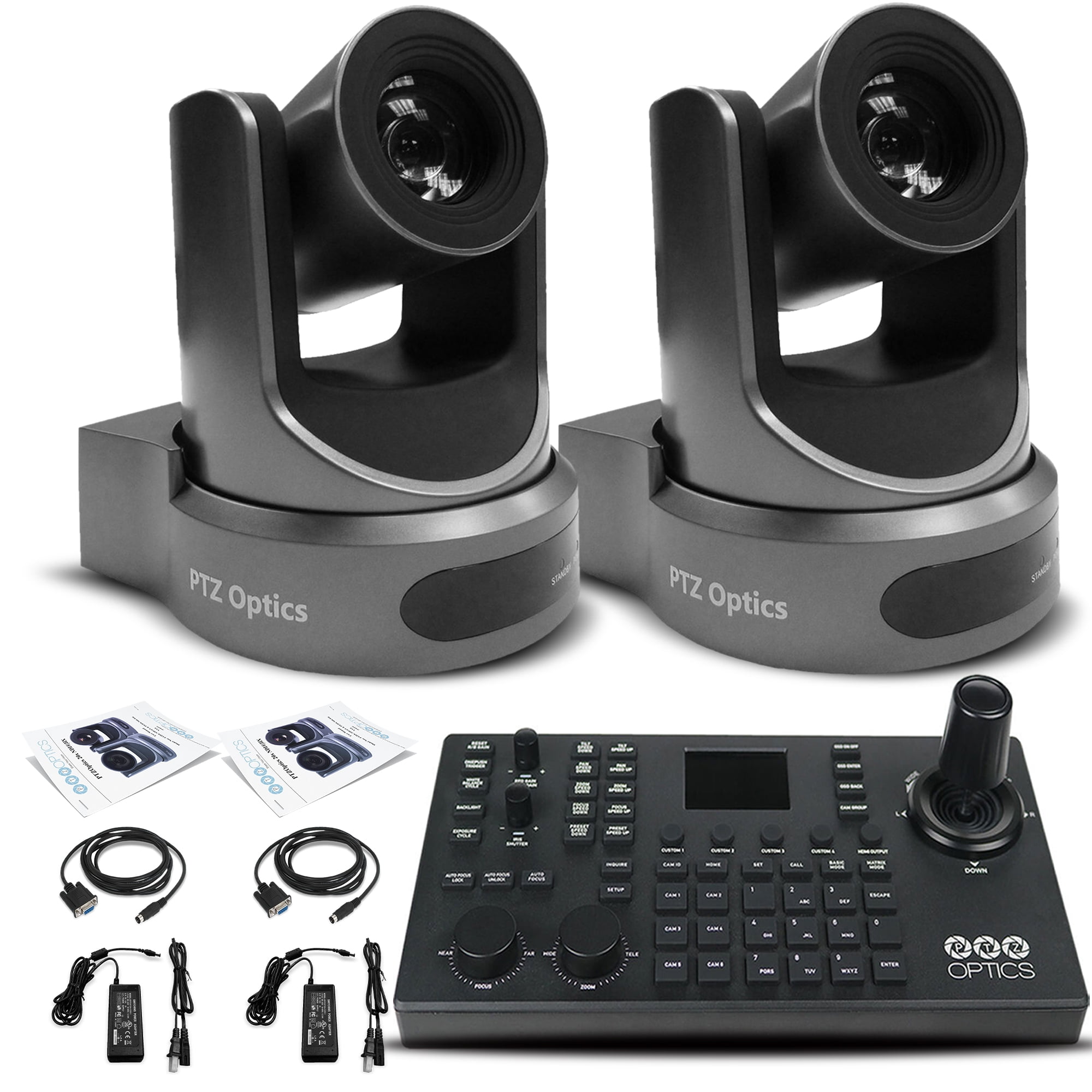 2 x PTZOptics 20x-SDI Camera + SuperJoy Controller - Camera ...