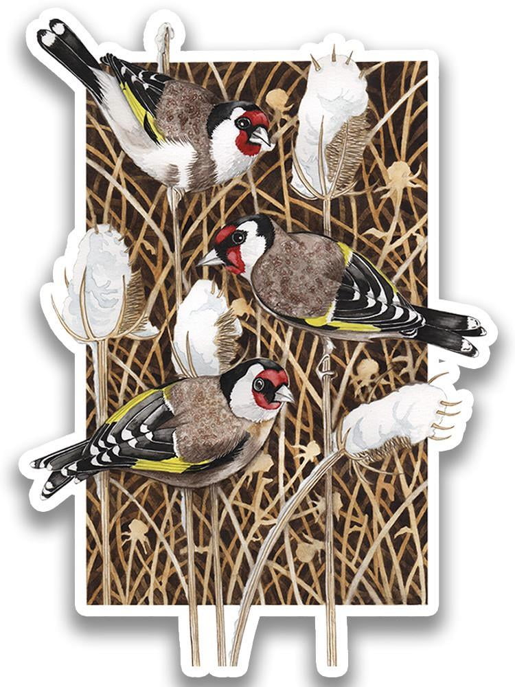 Artshine Goldfinch Cute Sticker -Girija Kulkarni Designs, Vinyl Sticker ...