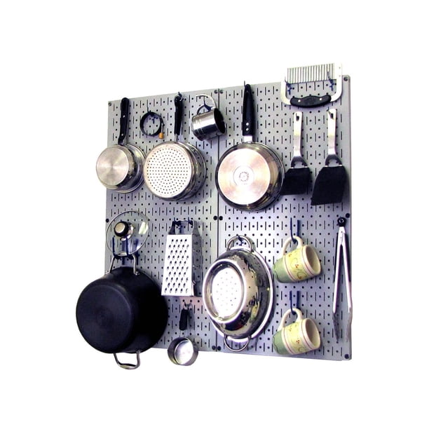 Wall Control Kitchen Pegboard Organizer Pots and Pans Pegboard Pack ...