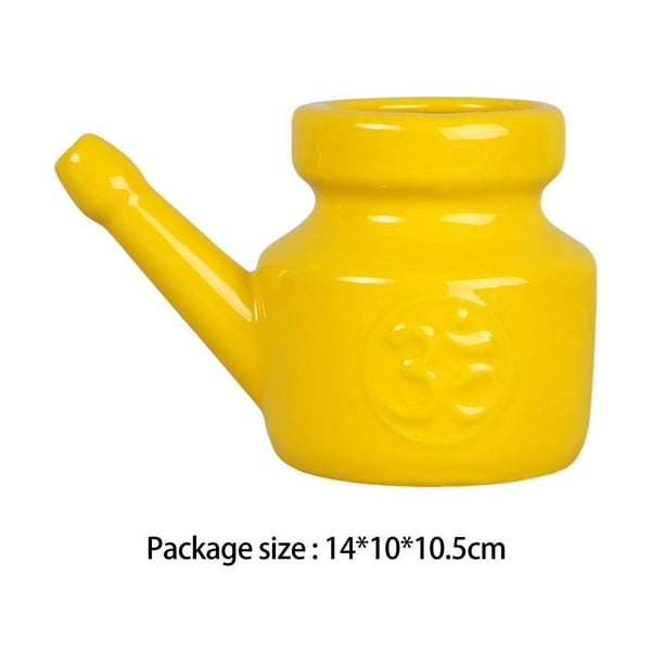 fastboy Ceramic Neti Pot Leakproof Sinus Rinse Pot Durable for Nasal ...