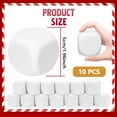 SWAJUJA White Blank Large Foam Dice for DIY Projects, 10-Count ...