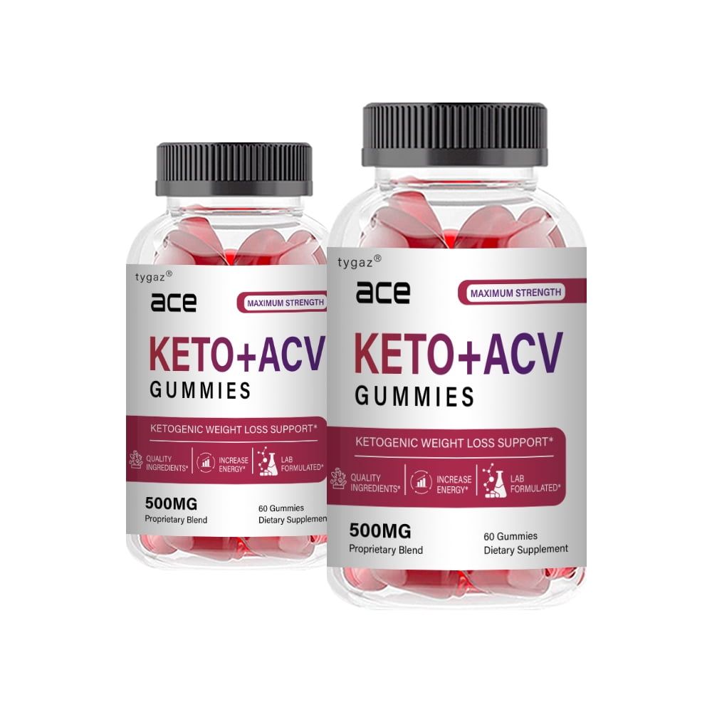 (2 Pack) Ace Keto Gummies - Ace Keto+ACV Gummies - Walmart.com